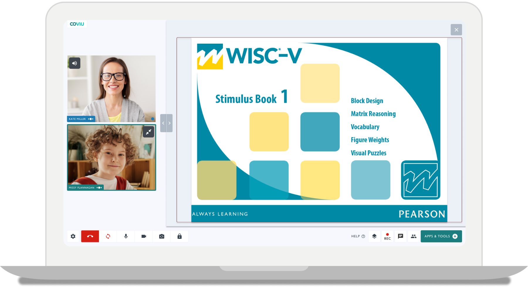 Install the WISC-V App on Coviu | Apps