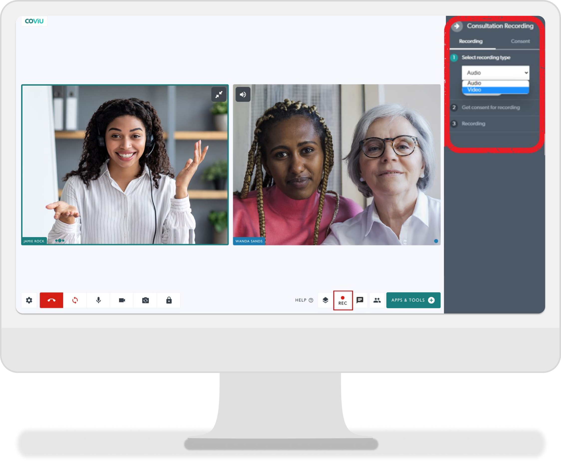 Install the Consultation Recording App on Coviu | Apps