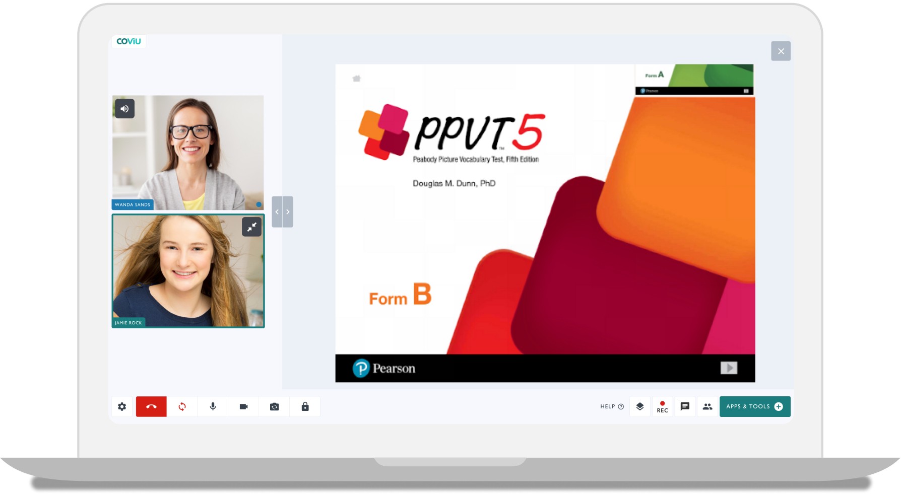 Install the PPVT-5 Form B App on Coviu | Apps