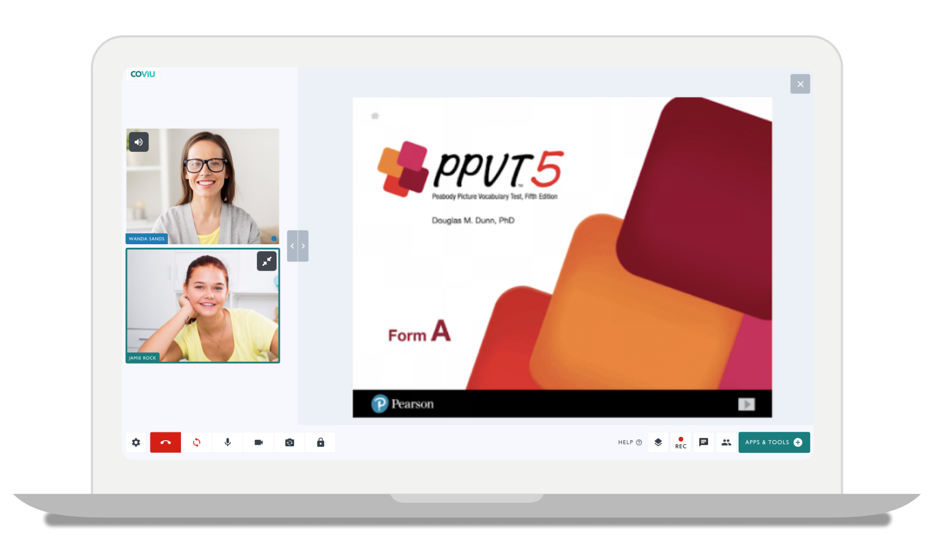 Install the PPVT-5 Form A App on Coviu | Apps