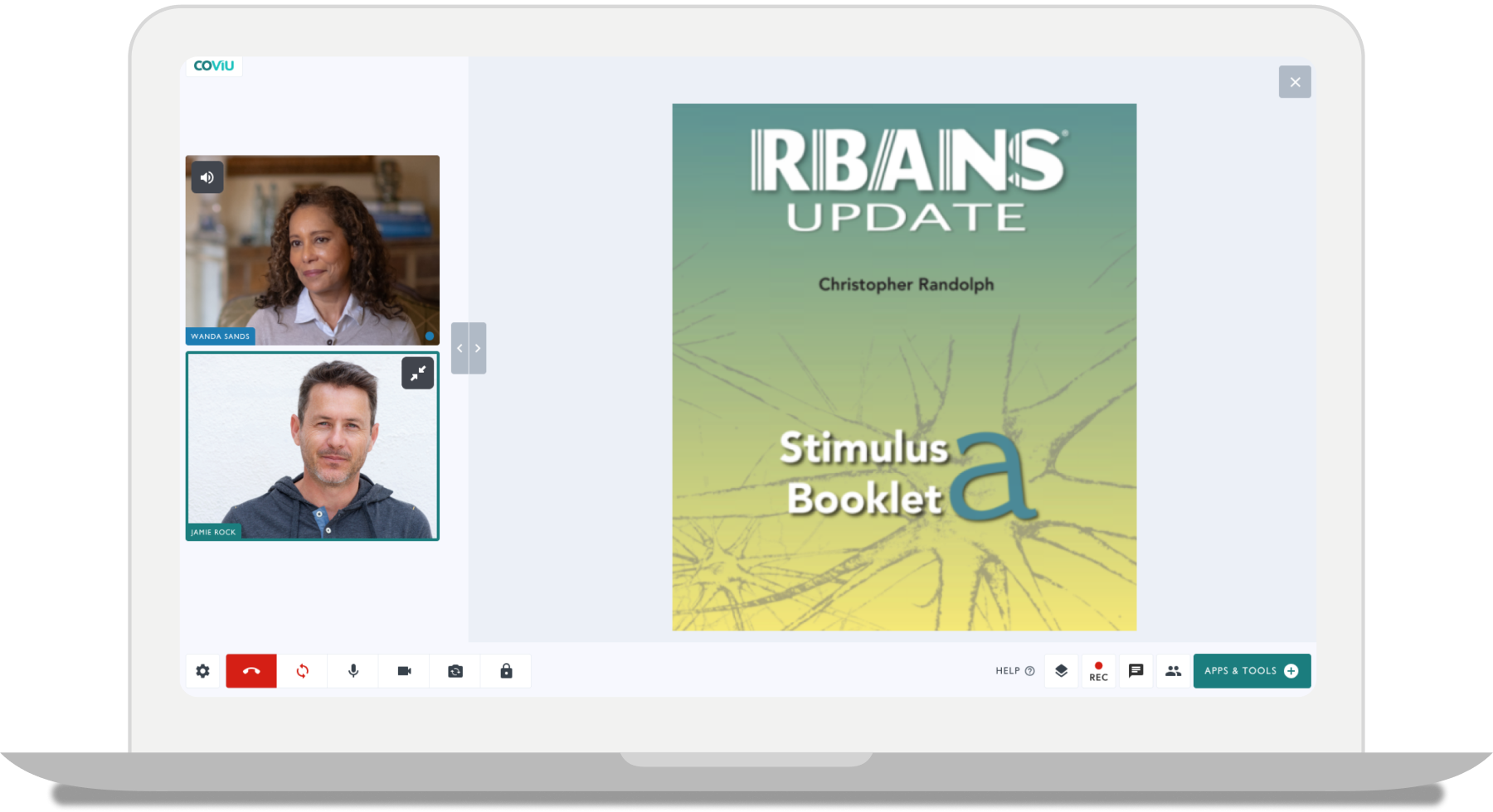 Install the RBANS Update Book A App on Coviu | Apps