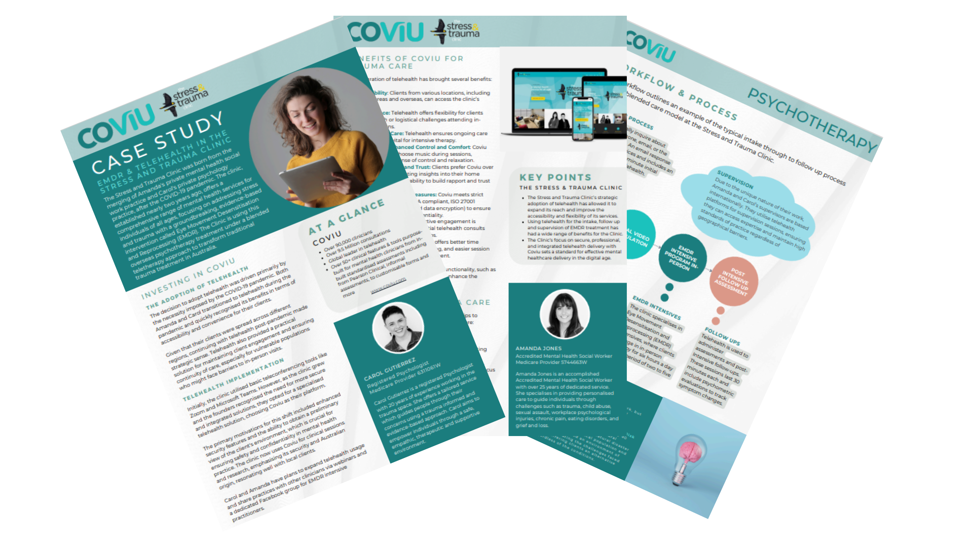 Download the Stress & Trauma Clinic Case Study | Coviu
