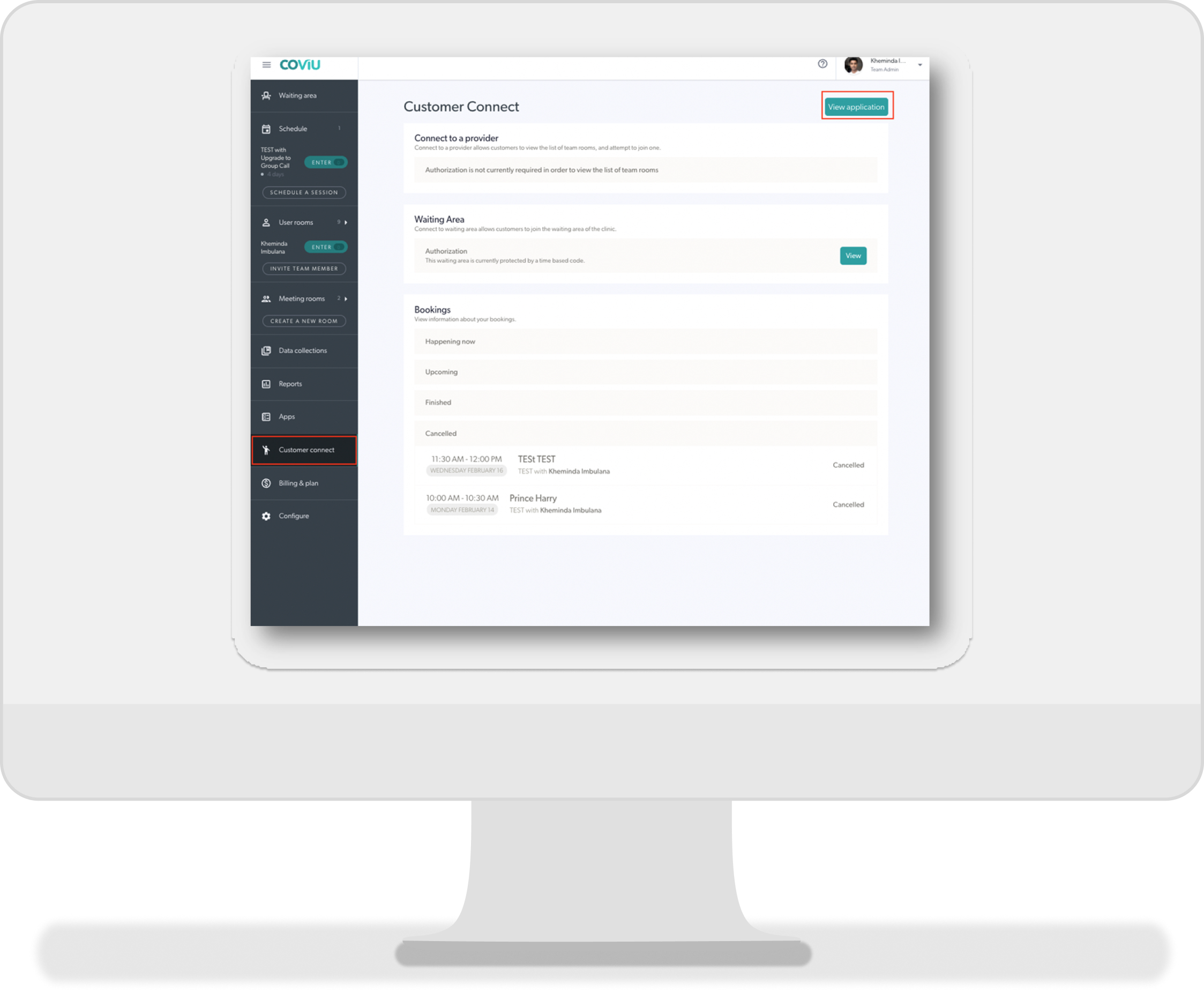 Install the Customer Connect App on Coviu | Apps