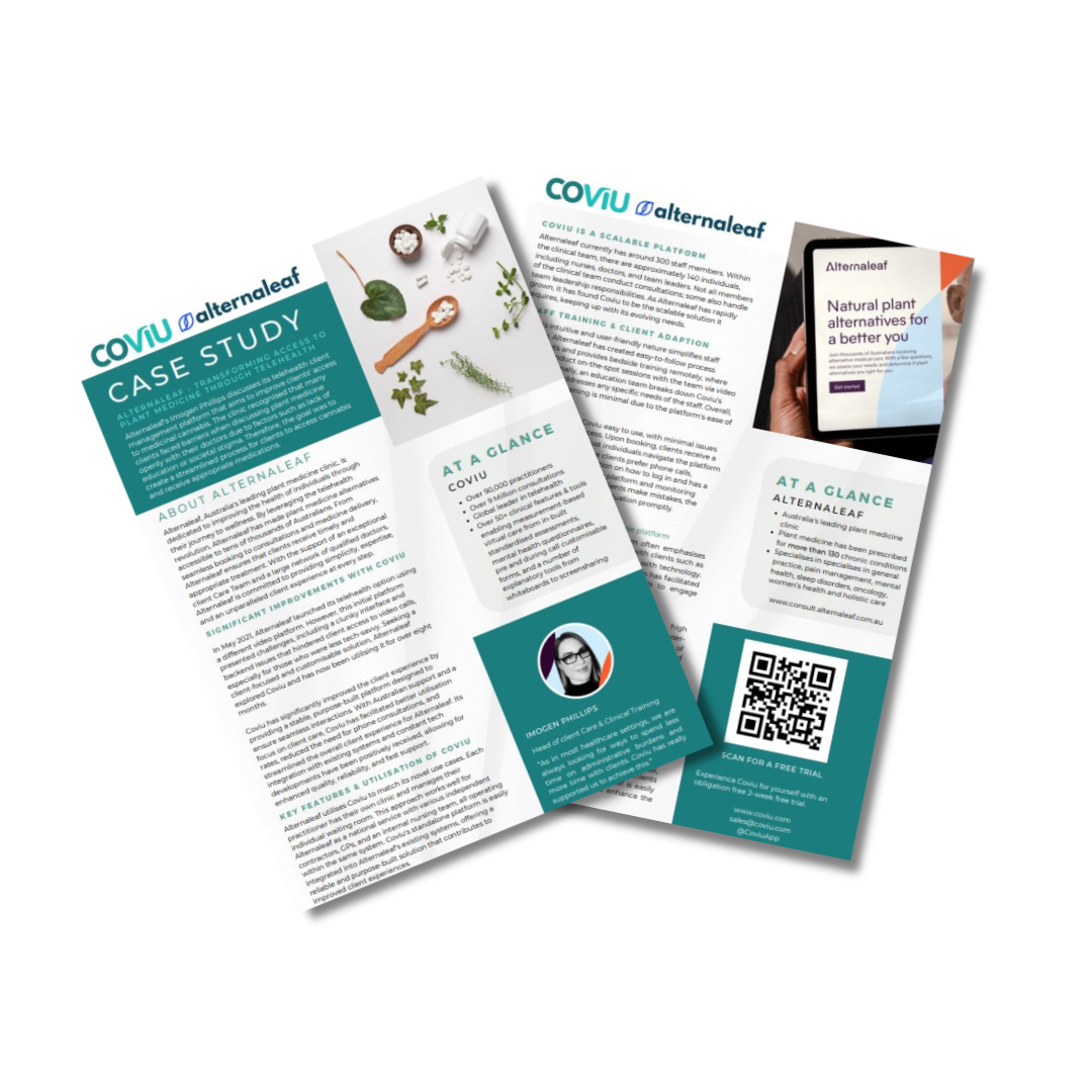 Alternaleaf Case Study | Coviu