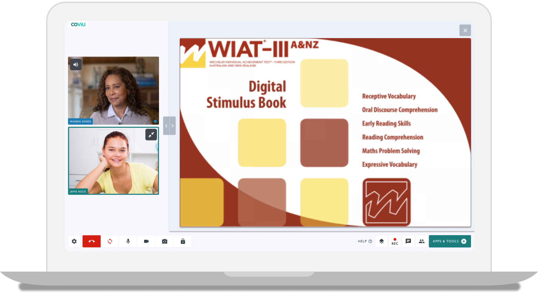 Install the WIAT-III A&NZ App on Coviu